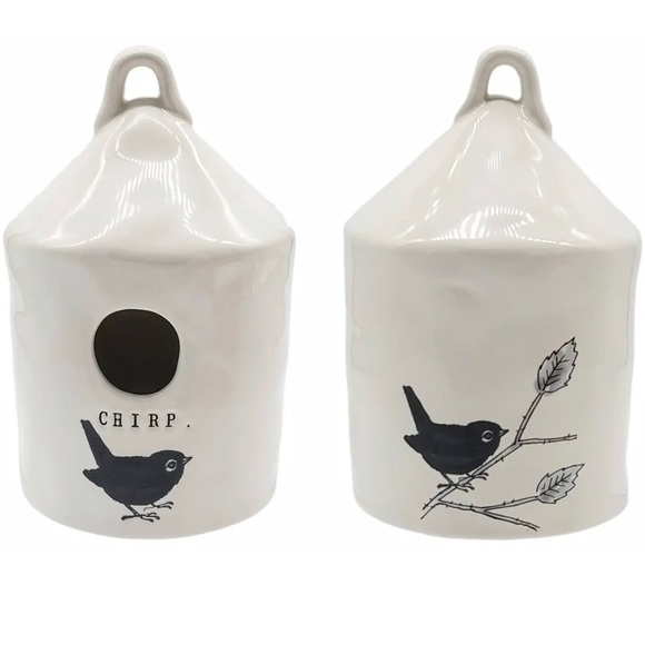 Rae Dunn | Bird | New Bird House Rae Dunn By Magenta Birdhouse Chirp 29 ...